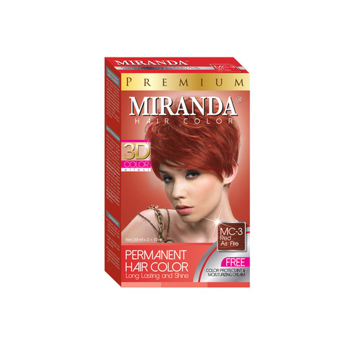 Miranda Hair Color Red As Fire MC-3 (30ml + 30gr) - UD Jawa Berkah Makmur