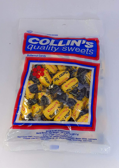 Collin's Butter Nut Candy, 160 Gram (Pack of 1) - UD Jawa Berkah Makmur