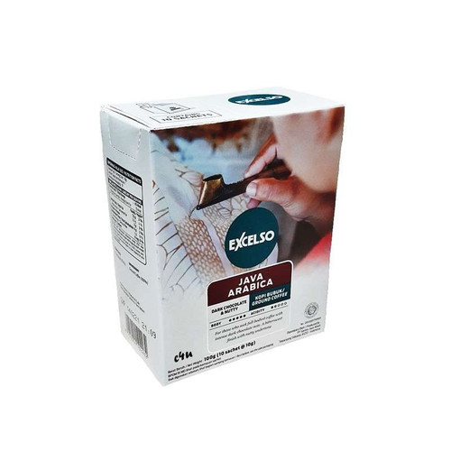 Excelso Java Arabica Ground Coffee, 100 Gram (10 sachet @10g) - UD Jawa ...