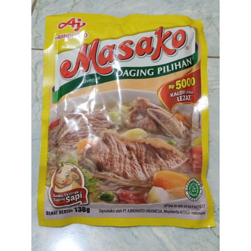 Masako Penyedap Rasa Sapi (Beef Flavoring), 1 kg - 35.2 Oz - UD Jawa ...