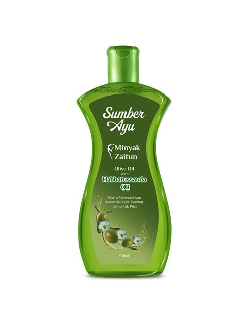 Sumber Ayu Olive Oil with Habbatussauda, 90 Ml - UD Jawa Berkah Makmur