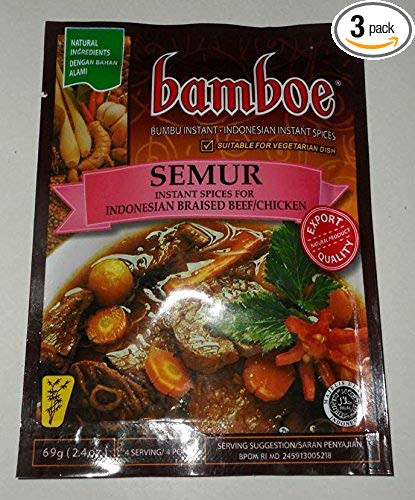 Bamboe Rendang (Indonesian Dry Curry), 50 Gram - UD Jawa Berkah Makmur