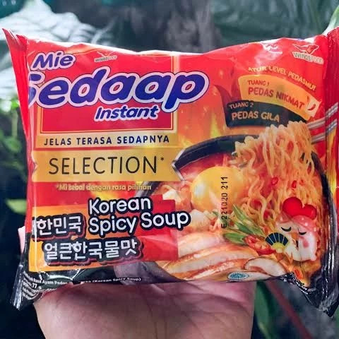 Sedaap Instant Noodle Mi Korean Spicy Soup, 77 Gram (1 pcs) - Javanese ...