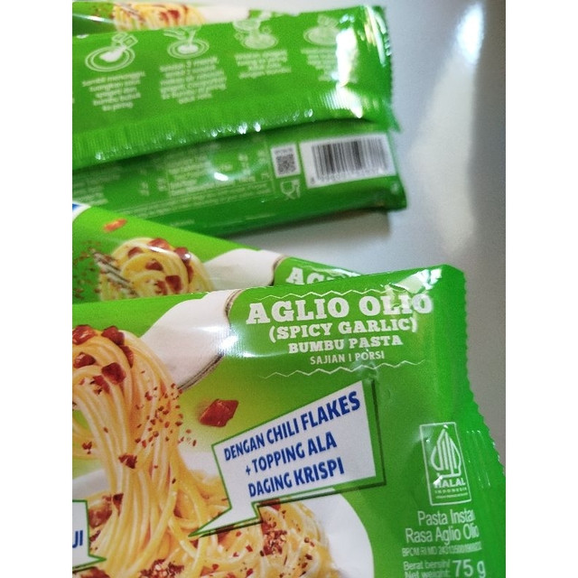 Wow Spaghetti Instant Spaghetti Aglio Olio, 75gr (5 pcs)
