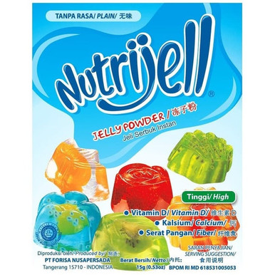 Nutrijell Plain Jelly Powder, 15 gr - Javanese Taste