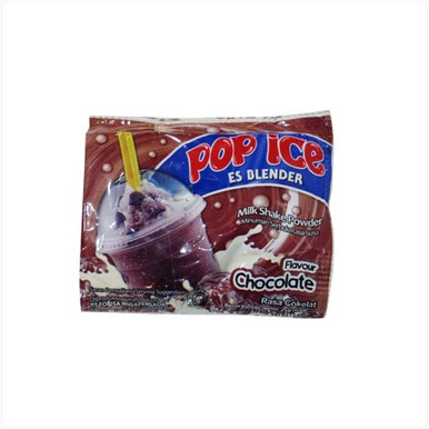 Pop Ice Milk Shake Powder - Chocolate Flavor, 25 gram (10 sachet ...