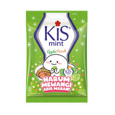 Kis Permen Mint Rasa Apple Peach - Mint Candy Apple Peach Flavor, 100g