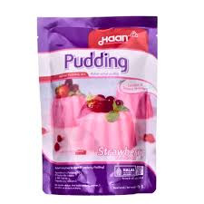 Haan Puding Mix Rasa Strawberry (Strawberry Flavour), 145gr