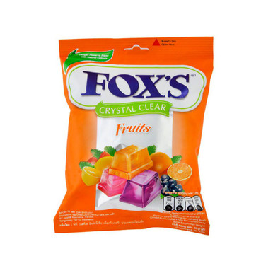 Fox's Permen Crystal Clear Rasa Fruits - Fruits Flavor Crystal Clear ...