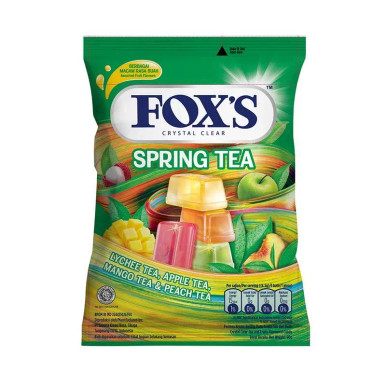 Fox's Permen Crystal Clear Rasa Spring Tea - Crystal Clear Spring Tea ...