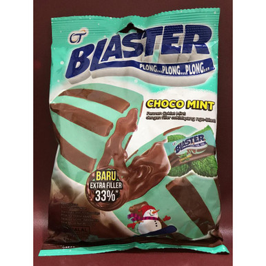 Blaster Permen Rasa Choco Mint - Choco Mint Flavored Candy, 125gr