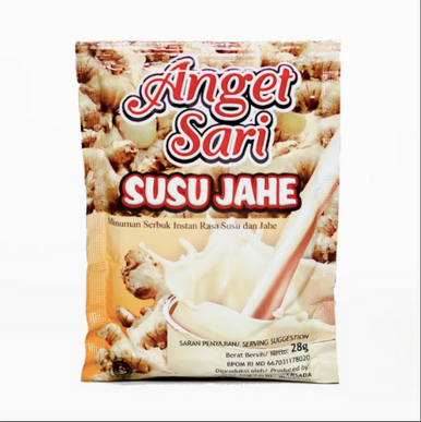 Anget Sari Susu Rasa Jahe (Ginger Flavored Instant Milk), 250 gr (10ct ...
