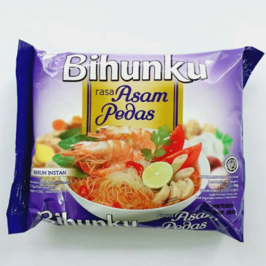 Bihunku Bihun Instan Rasa Asam Pedas - Vermicelli Spicy Chicken Flavor ...