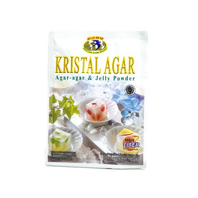 Kristal Agar Tepung Agar & jelly Plain - Plain Agar Flour,10 gr(3pcs)