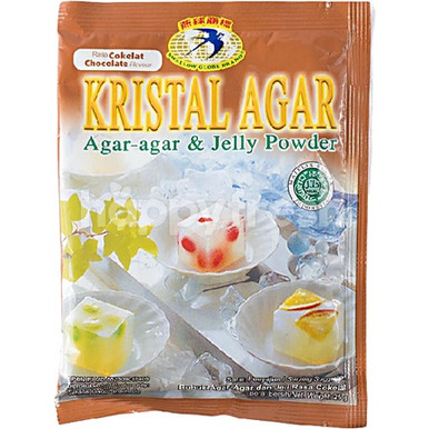 Kristal Agar Tepung Agar & jelly Rasa Coklat - Chocolate Agar Flour,10 ...