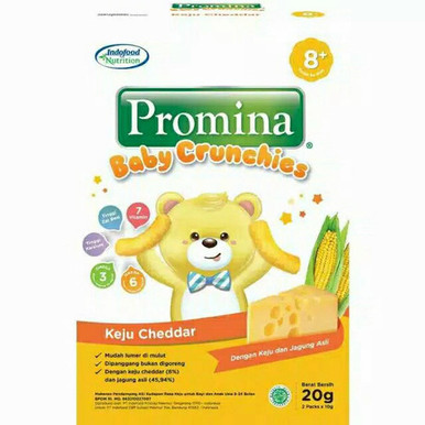 Promina Baby Crunchies Cheddar Cheese, 20gr