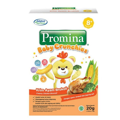 Promina Baby Crunchies Chicken Broccoli, 20gr