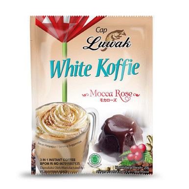Luwak White Koffie Mocca Rose Instant Coffee (3 in1) @20gr - 10 Sachets
