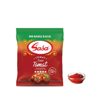 Sasa Saus Tomat Sachet (Tomato Sauce), 24 Sachets @8gr