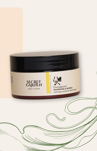 Secret Garden Body Scrub Frangipani Nourishing & Refreshing, 200ml