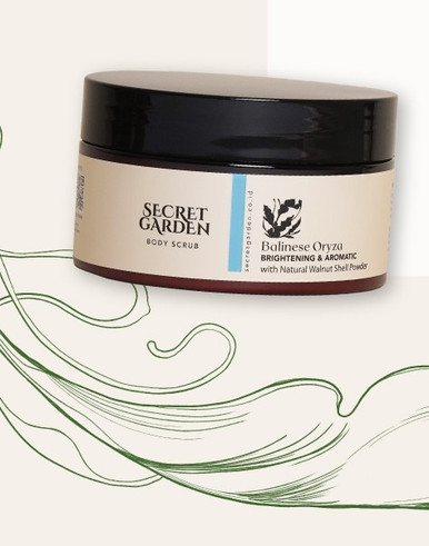 Secret Garden Body Scrub Balinese Oryza Brightening & Aromatic, 200ml
