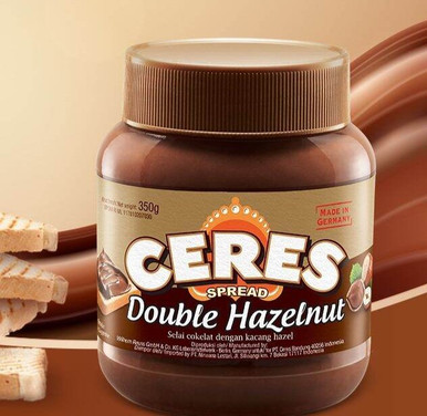 Ceres Choco Spread Double Hazelnut, 350gr