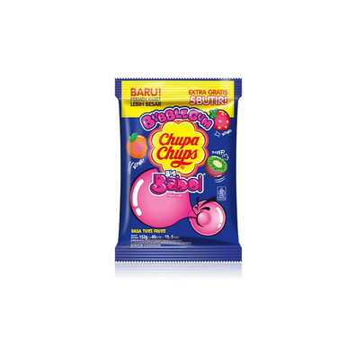 Chupa Chups Big Babol Tutty Fruity Chewing Gum, 152gr