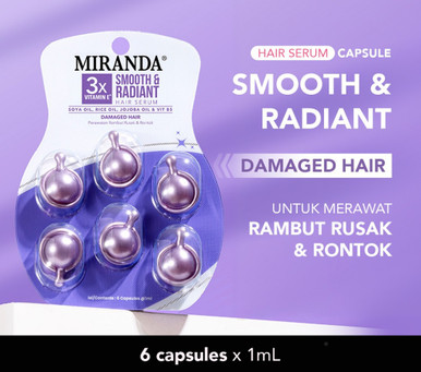 Miranda Hair Serum Smooth & Radiant, 5 Blister (@ 6 Capsules)