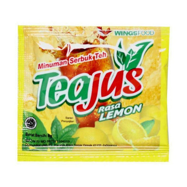 Teajus Instant Tea Powder Drink Lemon Flavor, 80gr (@8gr x 10ct)