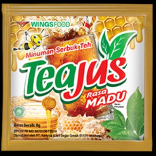 Teajus Instant Tea Powder Drink with Honey Flavor (Madu), 80gr (@8gr x ...