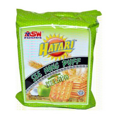 Hatari See Hong Puff Malkist Crackers Rasa Kelapa, 245gr