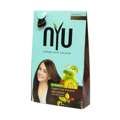 NYU Creme Hair Color Box Natural Brown