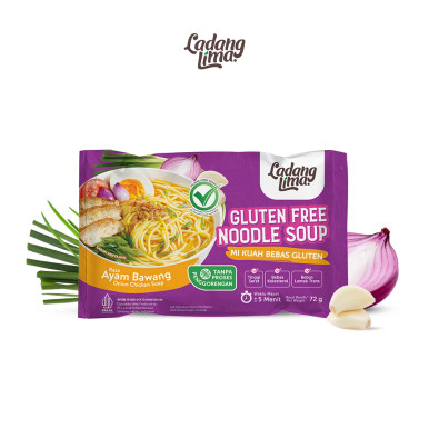 Ladang Lima Gluten Free Noodle Soup Chicken Onion Flavor, 72gr