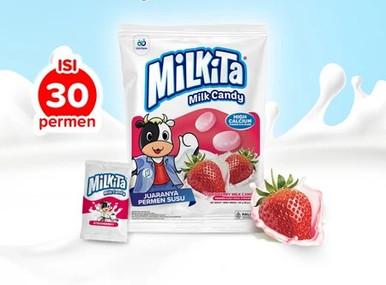 Milkita Strawberry Milk Candy, 120g