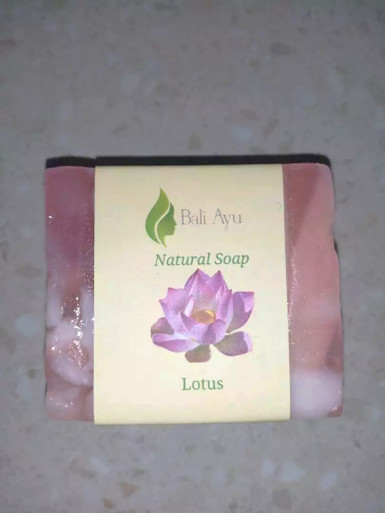 Bali Ayu Nature Natural Soap Texture / Aromatherapy Soap (Lotus), 50g