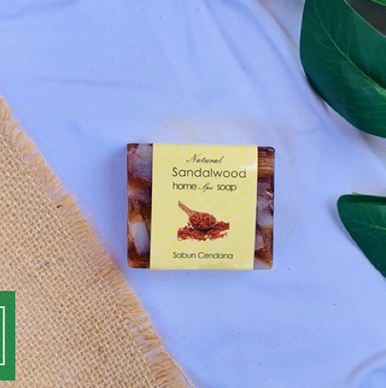 Bali Ayu Nature Natural Soap Texture / Aromatherapy Soap (Sandalwood), 50g