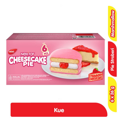 Nextar Cheesecake Pie Strawberry, 156gr