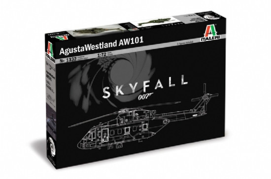 Italeri 1332 1/72 August Westland Aw101 Skyfall Aircraft Plastic Model ...