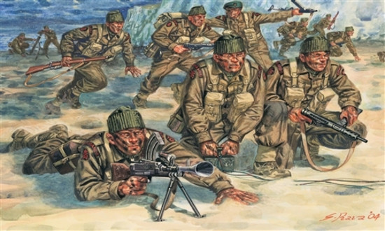 Italeri 1/72 Ww2 Brit Commando Plastic Model Figures