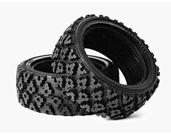 Tamiya 50476 1/10 Rally Block RC Car Tyres