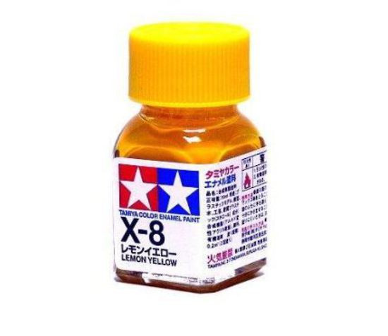 X-8 Tamiya 10ml Enamel Paint: Lemon Yellow