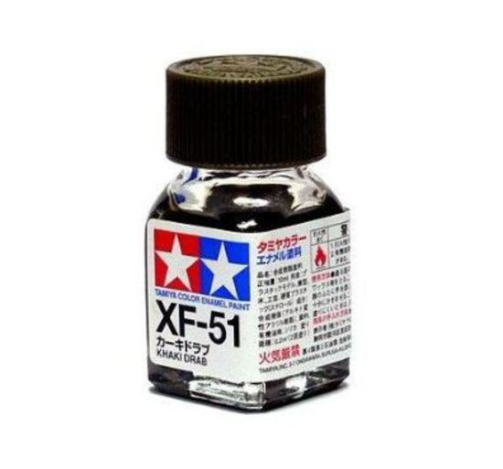 XF-51 Tamiya 10ml Enamel Paint: Khaki Drab