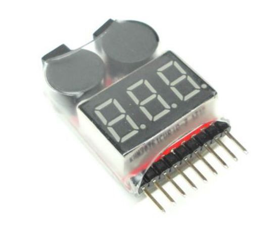 RC Pro Lipo Battery Voltage Tester / Low Voltage Buzzer 1-8S