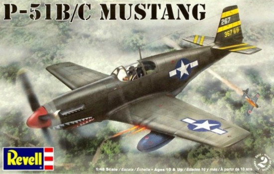 REVELL 1/48 P-51B/C Mustang Plastic Model Kitsets