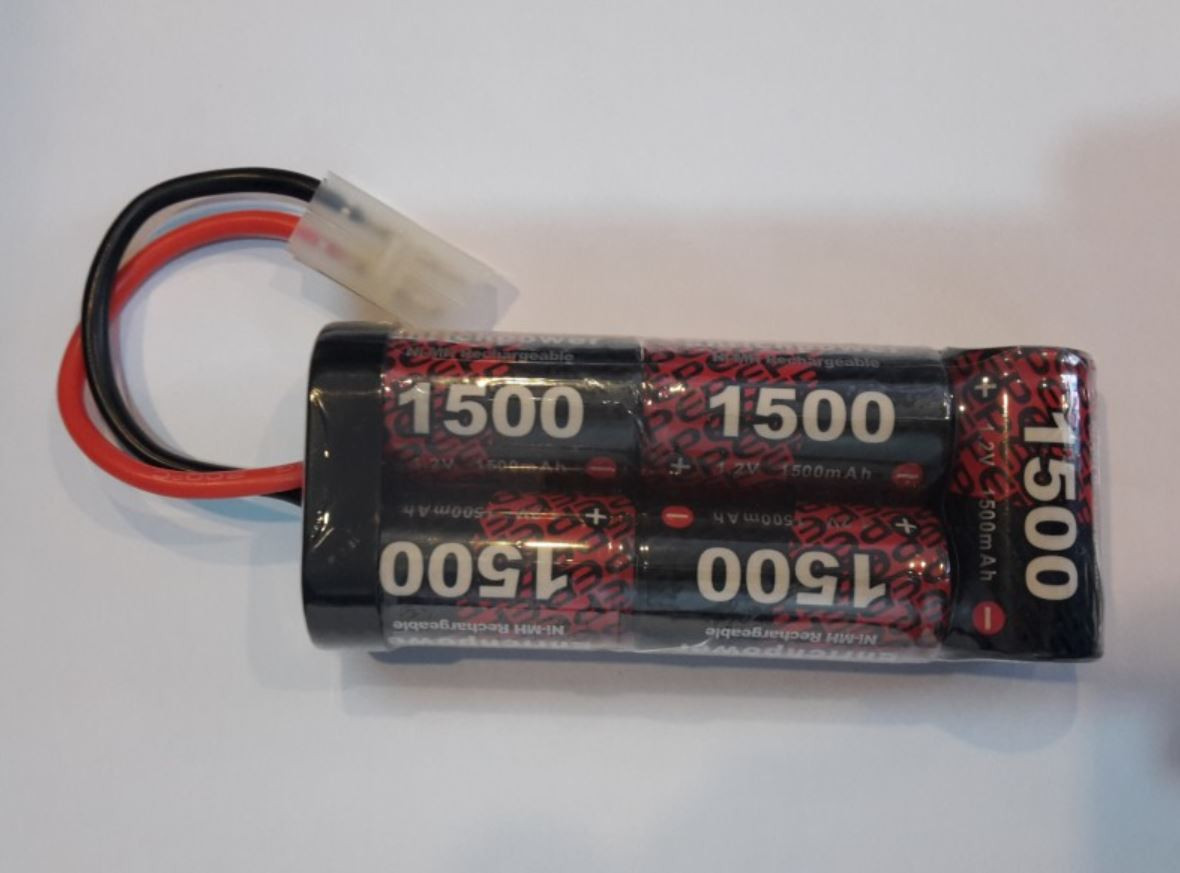 EP 6V NiMh 1500mAH Battery with Tamiya Connector PK-EP1500-5B-TAM