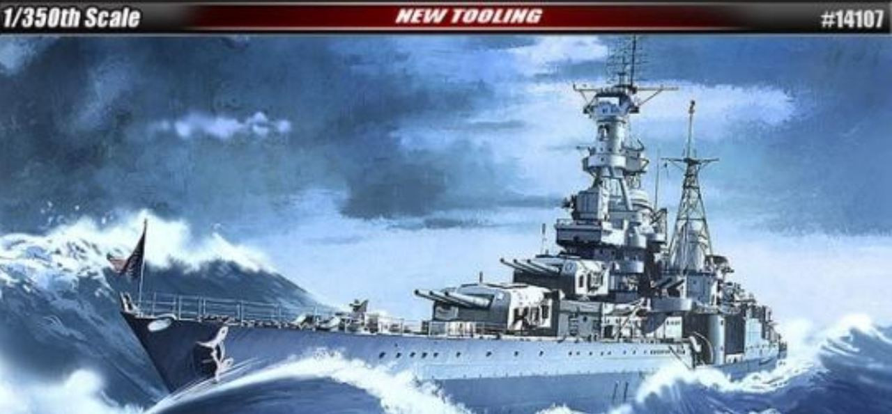 Academy 1/350 USS CA-35 Indianapolis Model Kit