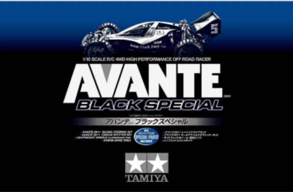 Tamiya 1/10 Avante 2011 Black Special Edition 4WD RC Buggy Race Kit