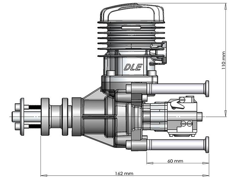 DLE 35RA 35cc 2-Stroke Petrol Engine