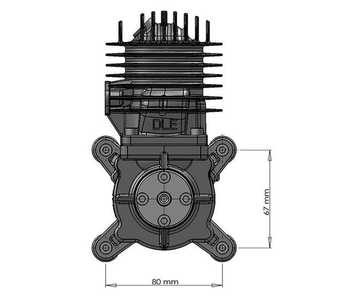 DLE 55 55cc 2-Stroke Petrol Engine