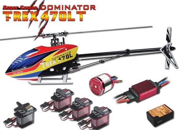 Align T-REX 470LT Super Combo RC Helicopter Kit